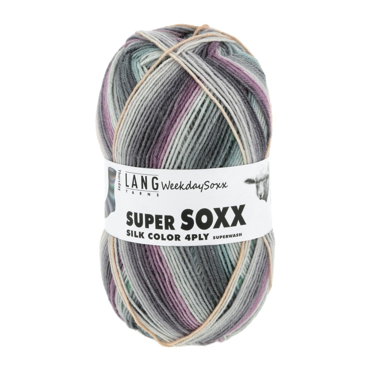 LANG YARNS - SUPER SOXX SILK COLOR - Thecornershop.dk - Billigt Garn ...