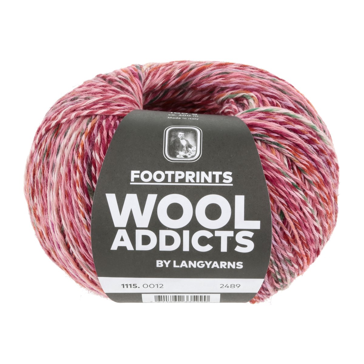 Lang Yarns - Footprints Wool Addict Fv. 12 Pink/Grøn/Rose - LANG YARNS ...