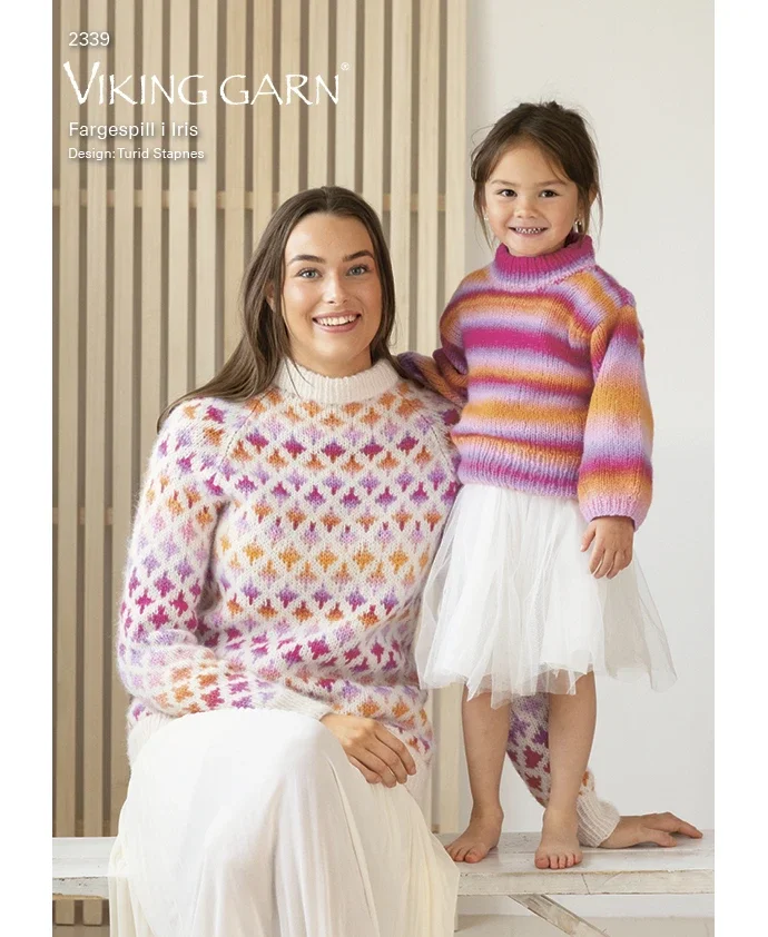 Viking Design - Opskriftshæfte 2339 Fargespill i Iris - VIKING GARN ...
