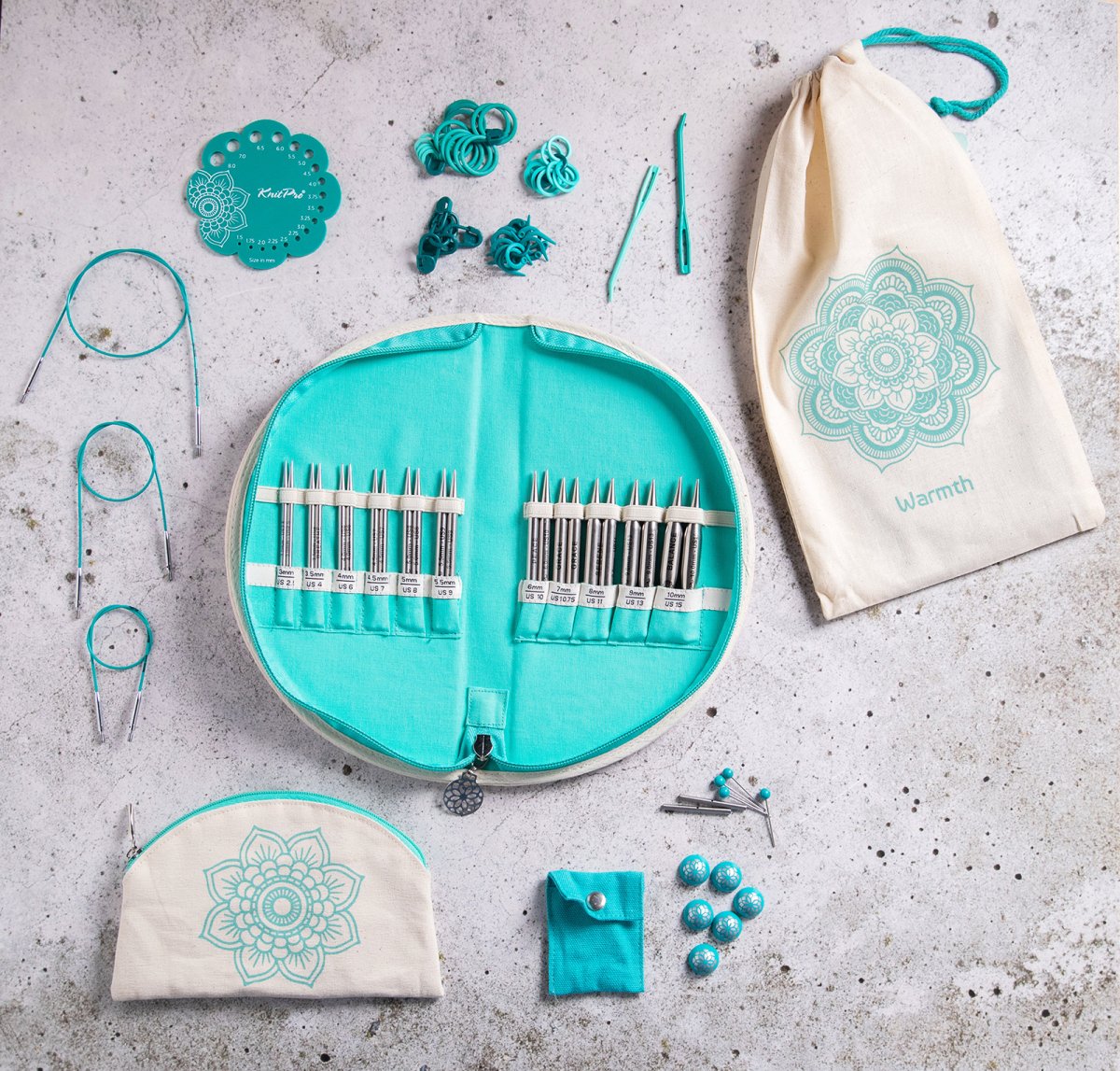 Knitpro Mindful Collection (The Warmth Set) Udskiftbar Rundpindesæt 3. ...