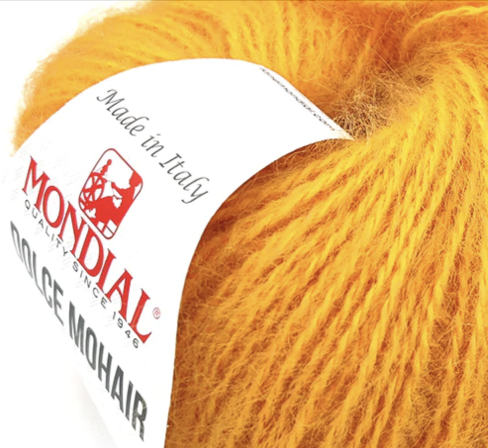 Mondial - Dolce Kid Mohair Farve 181 Orange - CEWEC/MONDIAL - DOLCE KID ...