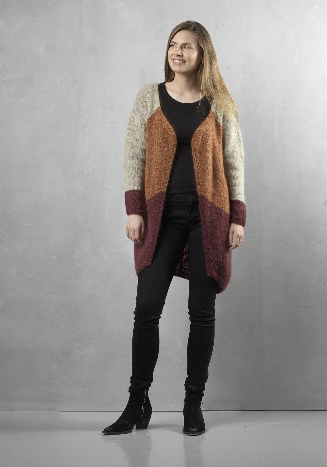 Jakke i Tibet/Anisia med skrå striber - Cewec - Enkeltopskrift nr 3832 ...